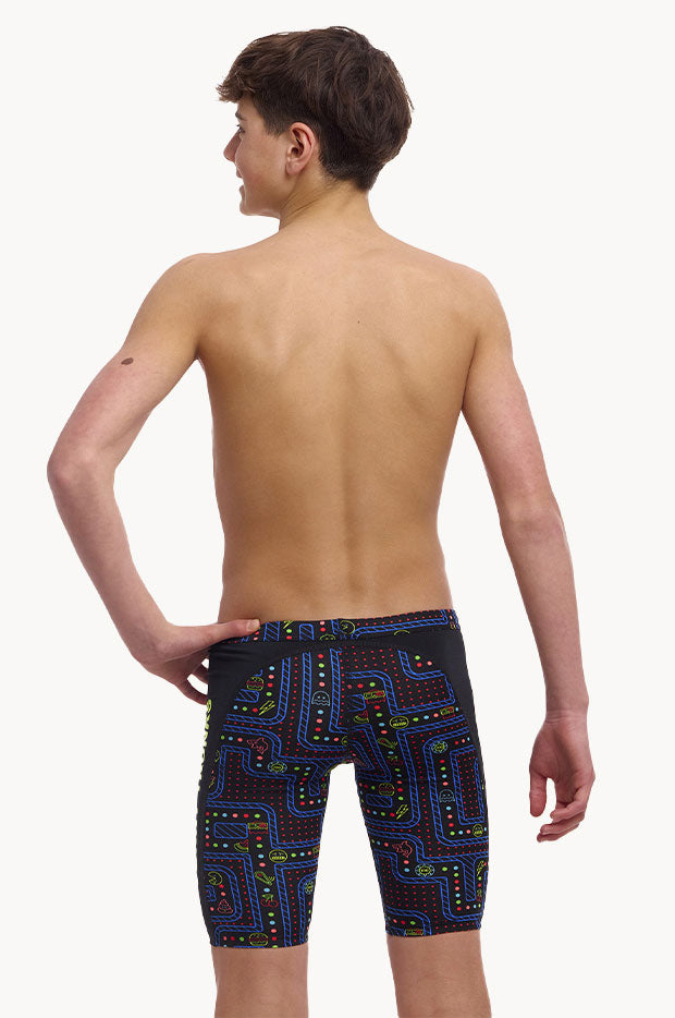 Funky Trunks - Boys Chomp Chomp Jammer - Black/Multi | Swimwear Galore US