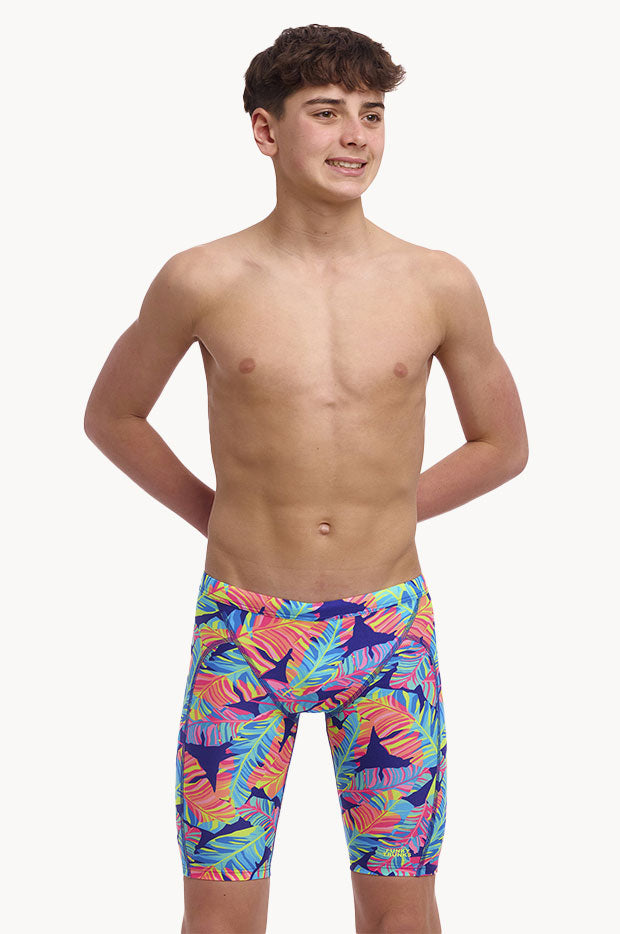 Funky Trunks - Boys Leaving Today Jammer - Navy/Multi | Swimwear Galore US