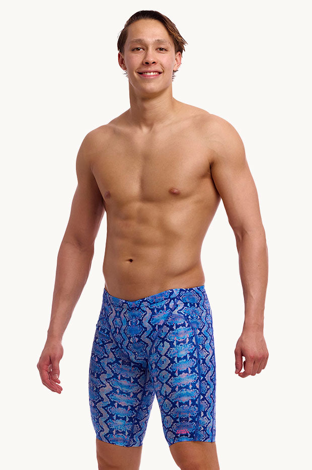 Funky Trunks - Mens Blue Viper Jammer - Blue/Pink | Swimwear Galore US