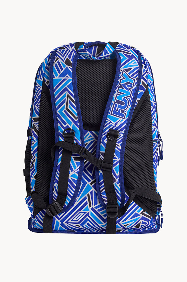 Funky Trunks - Blue Bits Elite Squad Backpack - Blue | Swimwear Galore US