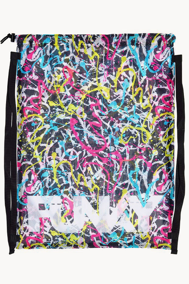 Funky Trunks - Messed Up Mesh Gear Bag - Black/Multi | Swimwear Galore AU