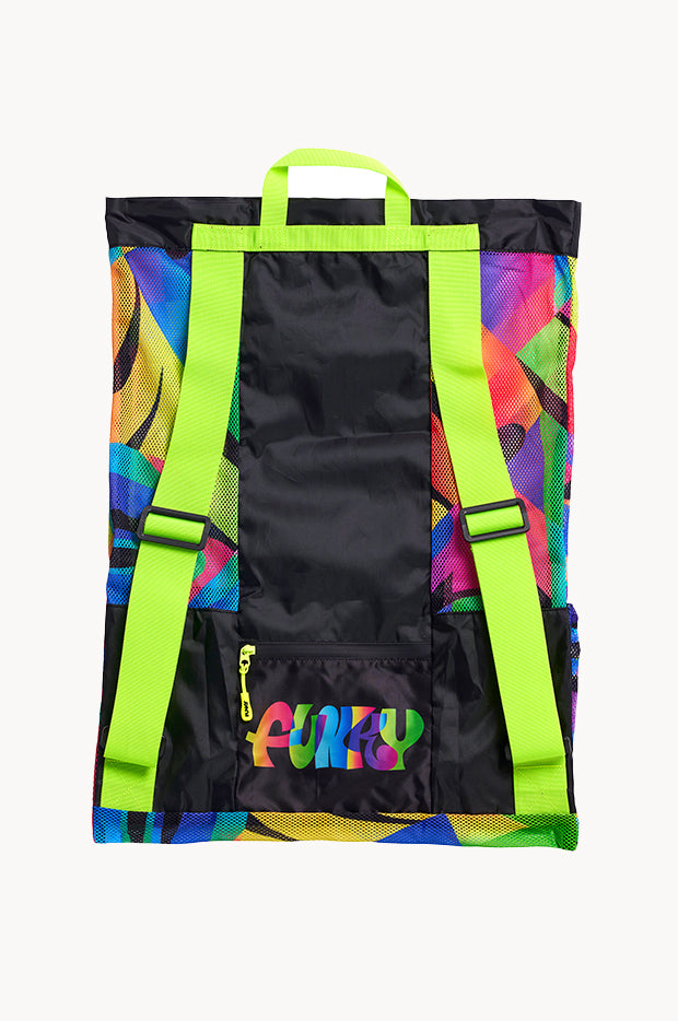 Funky Trunks - Colour Funk Gear Up Mesh Backpack - Black/Multi