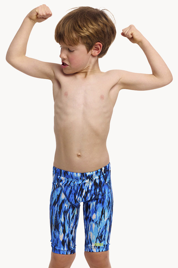 Funky Trunks - Boys Wing Streak Jammer - Blue | Swimwear Galore US