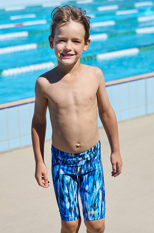 Funky Trunks - Boys Wing Streak Jammer - Blue | Swimwear Galore US