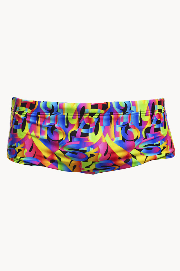 Funky Trunks - Mens Colour Funk Trunk - Black/Multi | Swimwear Galore AU