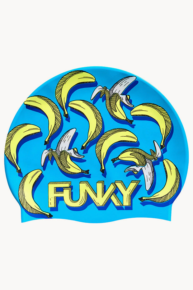 Funky Trunks - B1 Swim Cap - Blue/Yellow | Swimwear Galore AU