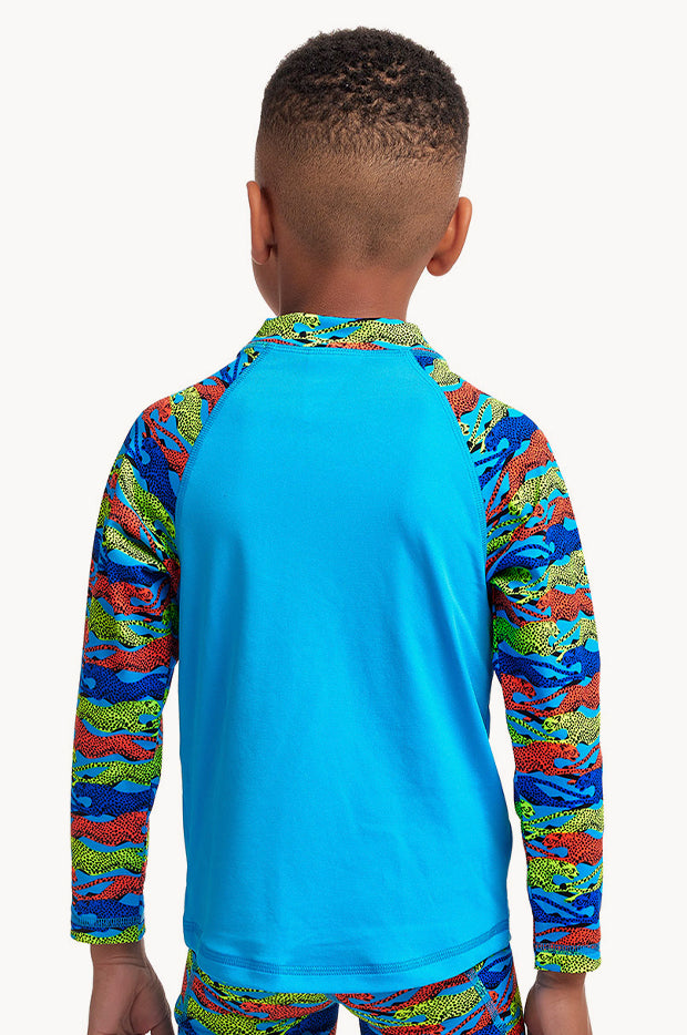 Funky Trunks - Toddler Boys No Cheating Suntop - Blue | Swimwear Galore AU