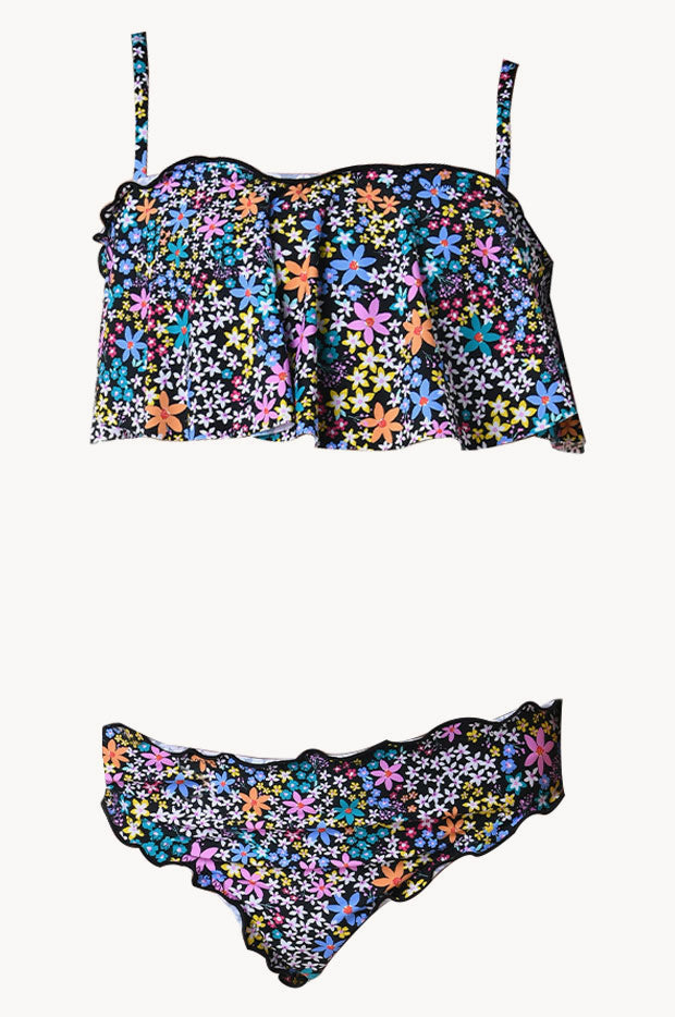 Hobie - Girls Dainty Ruffle Set - Black | Swimwear Galore AU