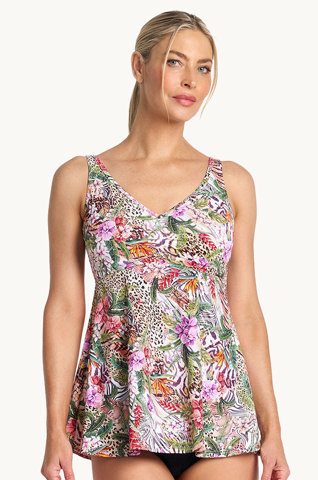 Jantzen - Lilymaze DD/E Cup Tankini Separate - Skin | Swimwear Galore AU
