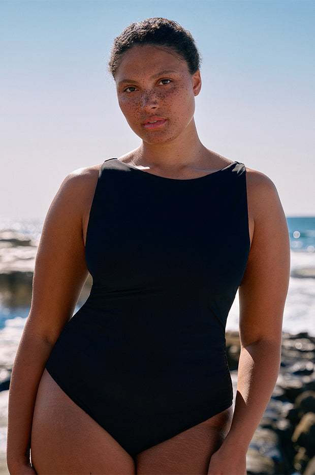 Jets - Jetset High Neck One Piece - Black | Swimwear Galore AU
