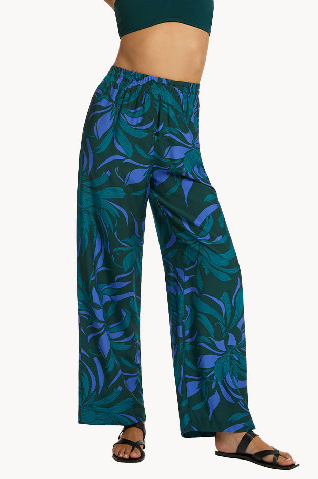 Jets - Queen Of The Night Wide Leg Pant - Azul | Swimwear Galore AU