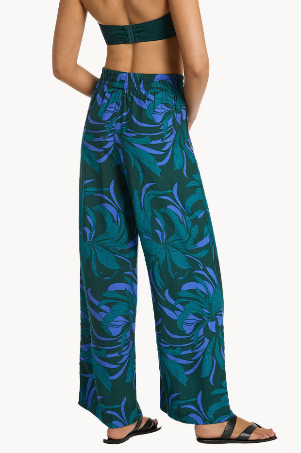 Jets - Queen Of The Night Wide Leg Pant - Azul | Swimwear Galore AU