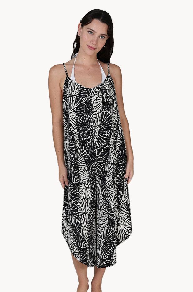 J.valdi - Montego Bay Flowy Jumpsuit - Black/White | Swimwear Galore US