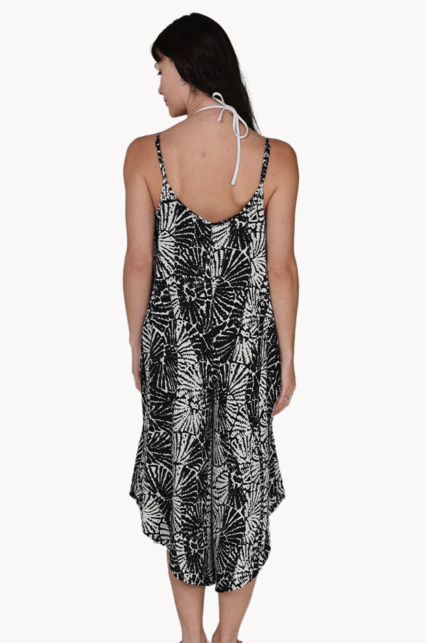 J.valdi - Montego Bay Flowy Jumpsuit - Black/White | Swimwear Galore US