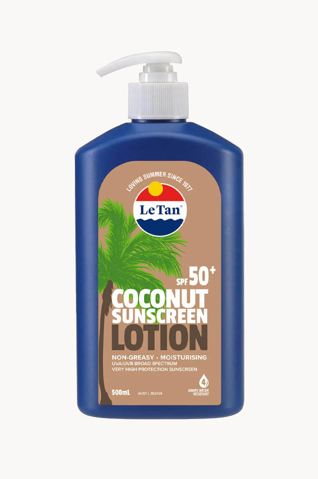 Le Tan - Coconut Sunscreen SPF50+ 500ml | Swimwear Galore AU