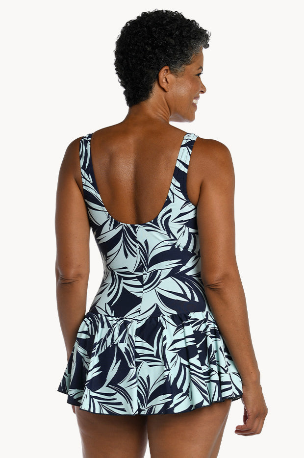Coastal Palm Swim Dress – Swimwear Galore