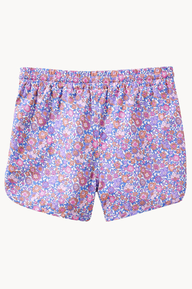 Milky - Girls Pretty Posy Boardshort - Pink/Blue | Swimwear Galore AU
