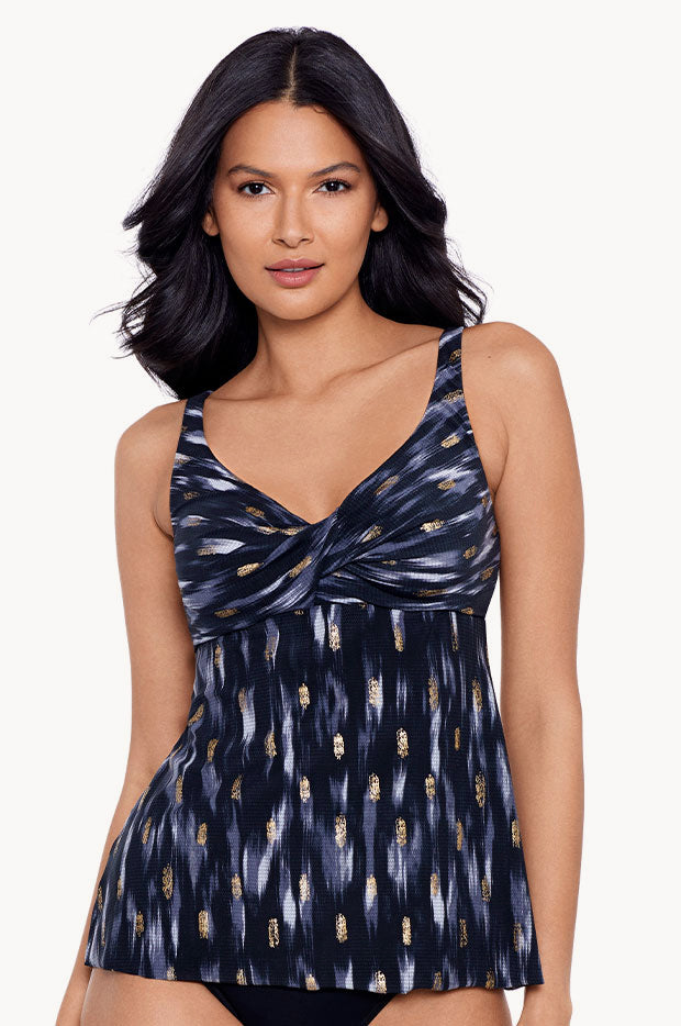 Miraclesuit - Bronze Reign Ayla Tankini Separate - Black/Silver