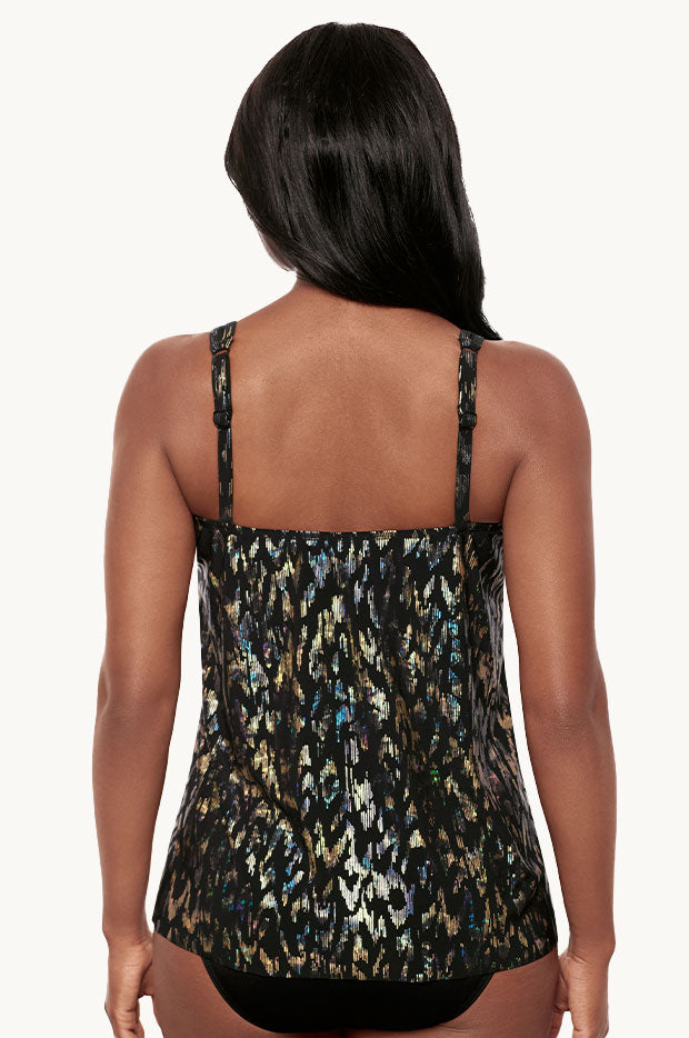 Miraclesuit - Sparkle Plenty Mirage Tankini Separate - Black/Gold