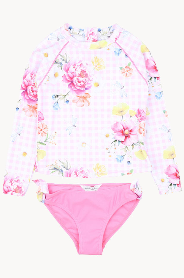 Minihaha - Girls Connie Suntop Set - Pink/Multi | Swimwear Galore AU
