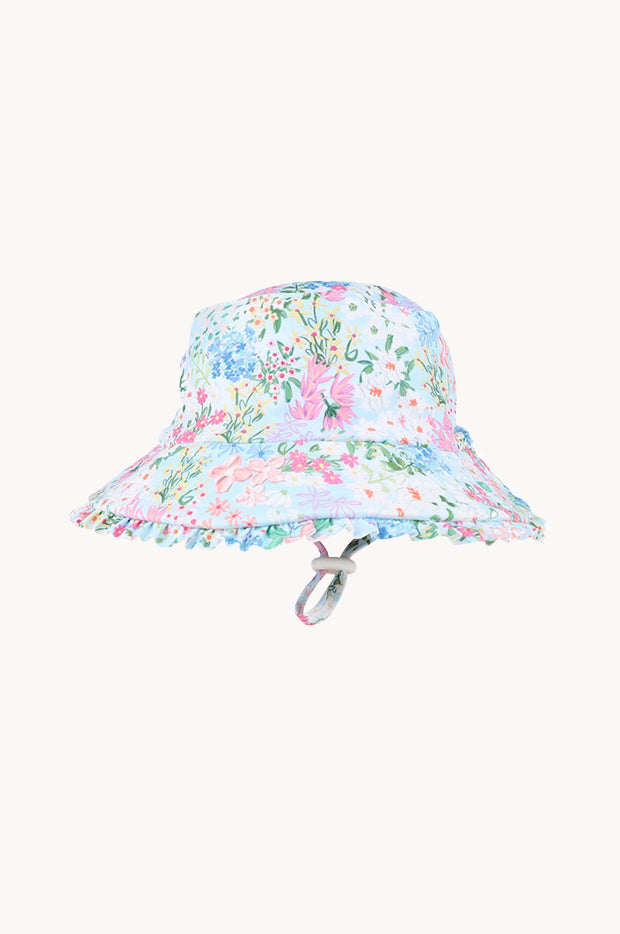 Minihaha - Girls Lula Swim Hat - Blue/Multi | Swimwear Galore AU