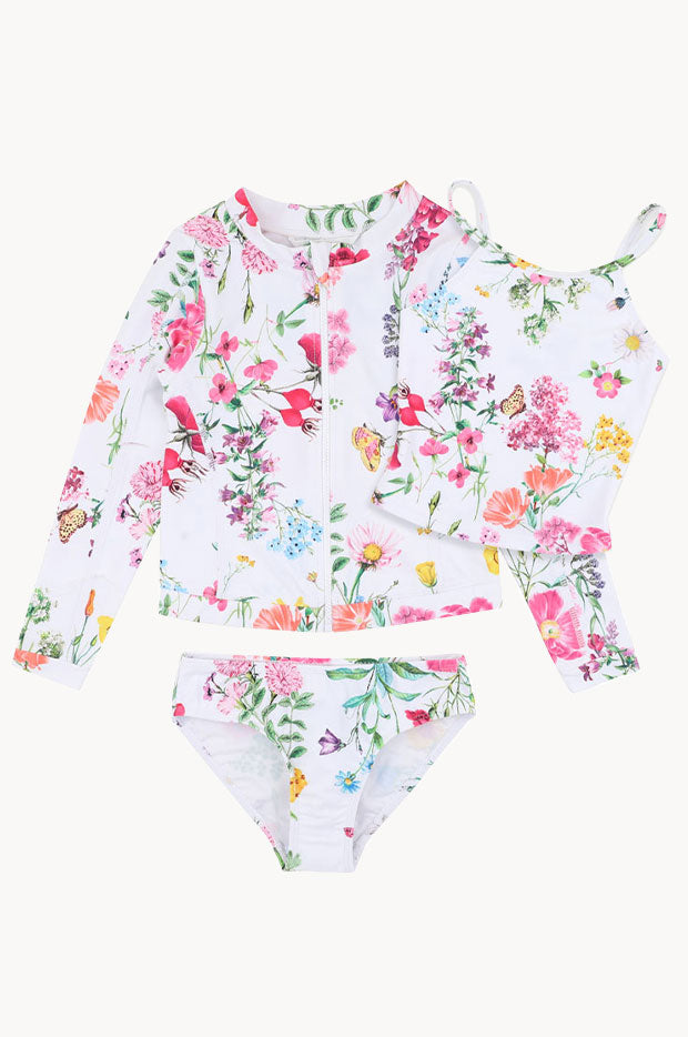 Minihaha - Girls Ivy 3 Piece Set - White/Multi | Swimwear Galore US