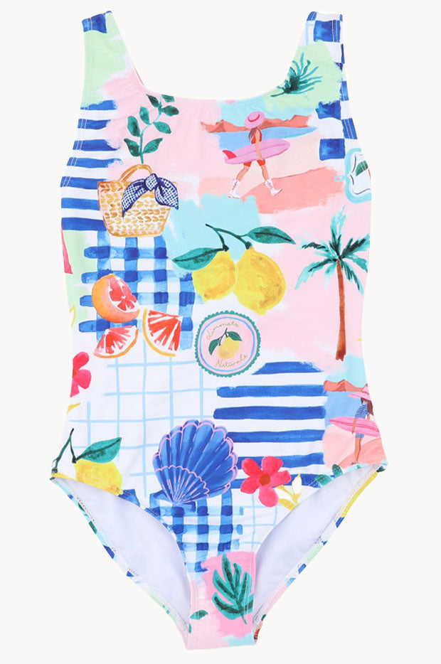 Minihaha - Girls Camille One Piece - Multi | Swimwear Galore US