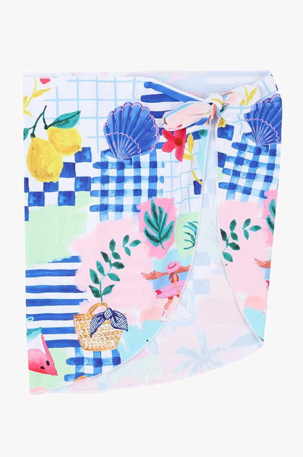 Minihaha - Girls Camille Sarong - Multi | Swimwear Galore US