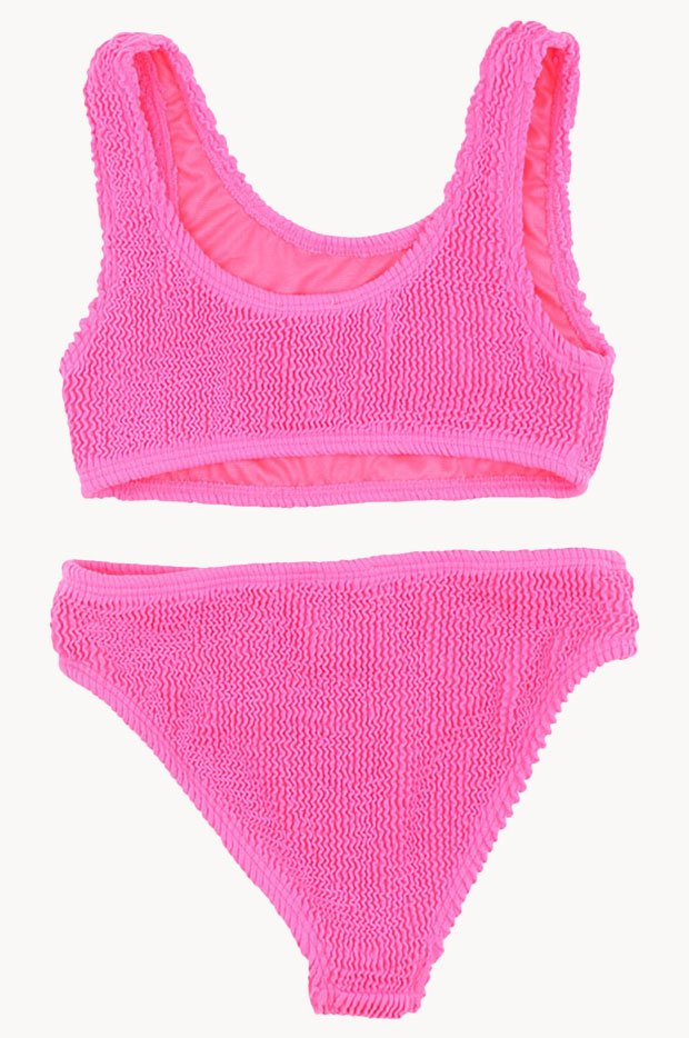 Minihaha - Teen Girls Koa Crop Set - Fluro Pink | Swimwear Galore US