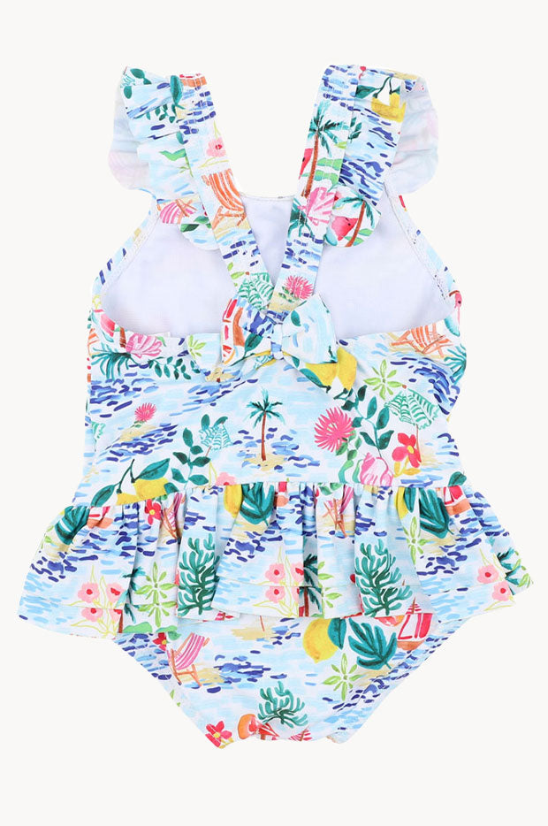 Minihaha - Girls Addison One Piece - Blue/Multi | Swimwear Galore US