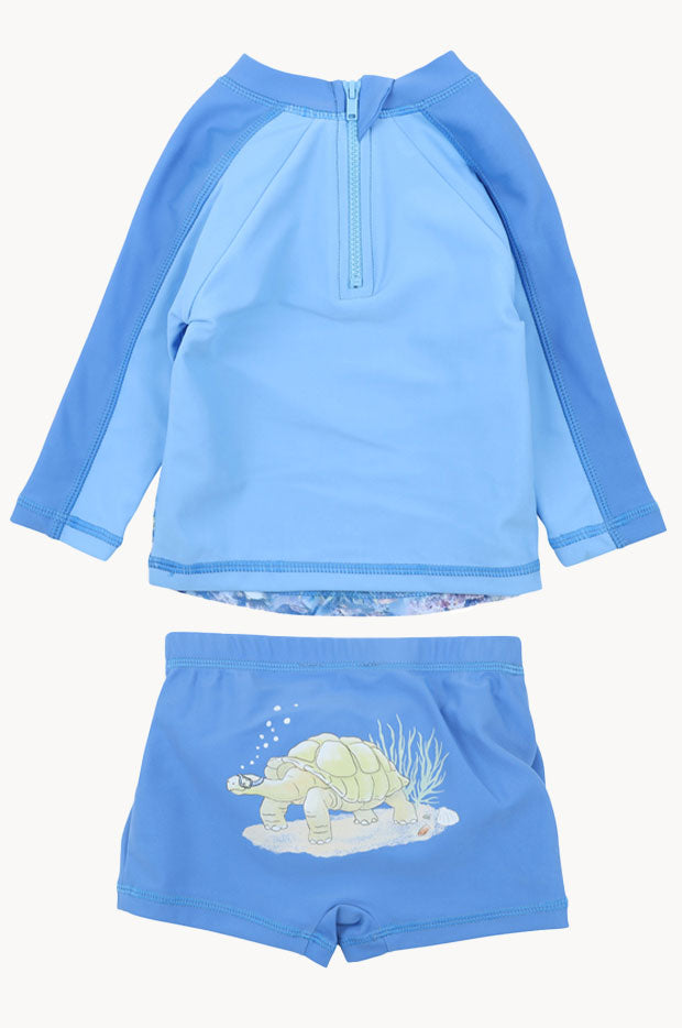 Minihaha - Boys Marco Suntop Set - Blue | Swimwear Galore AU