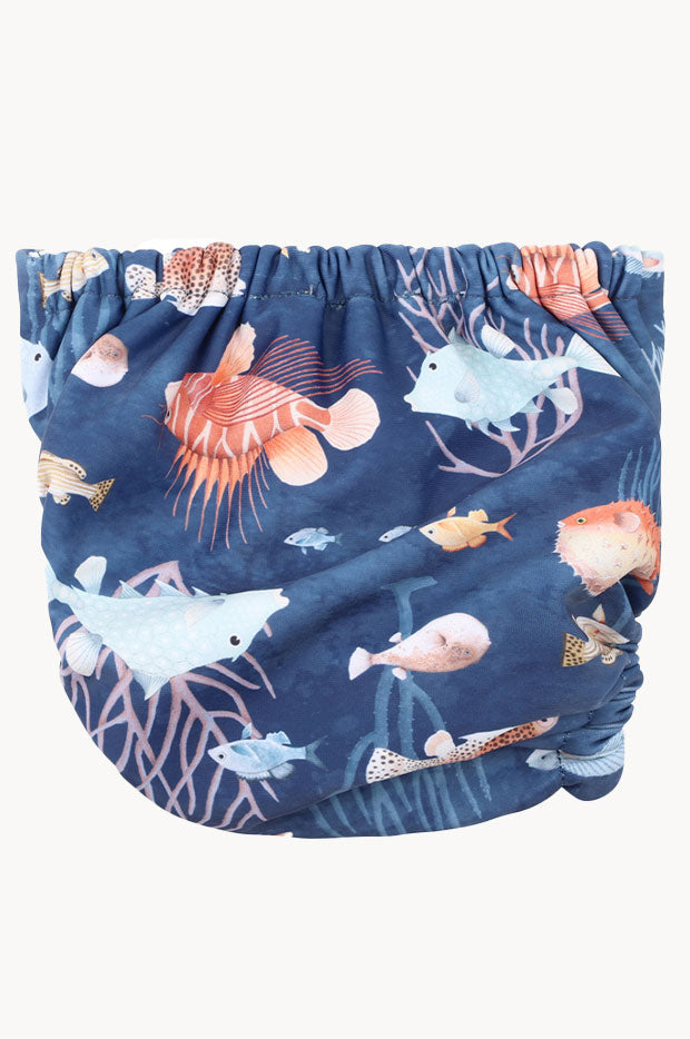 Minihaha - Boys Aiden Aqua Nappy - Navy | Swimwear Galore US