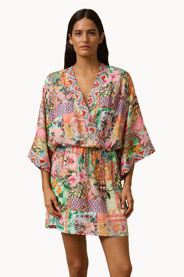 Monte & Lou - Simi Kimono Dress - Multi | Swimwear Galore AU