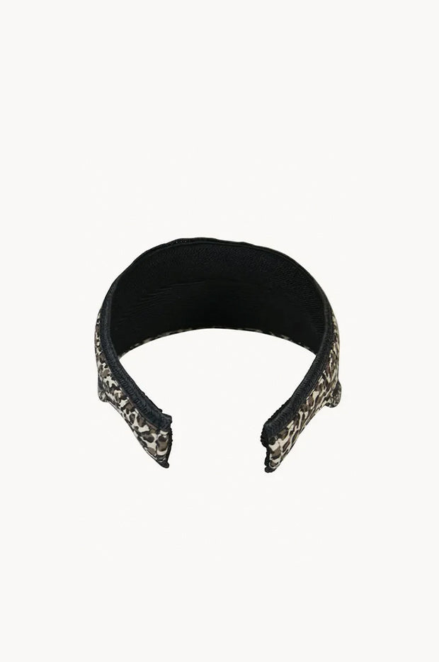 Morgan & Taylor - Morgan & Taylor Leopard Bind Visor - Black