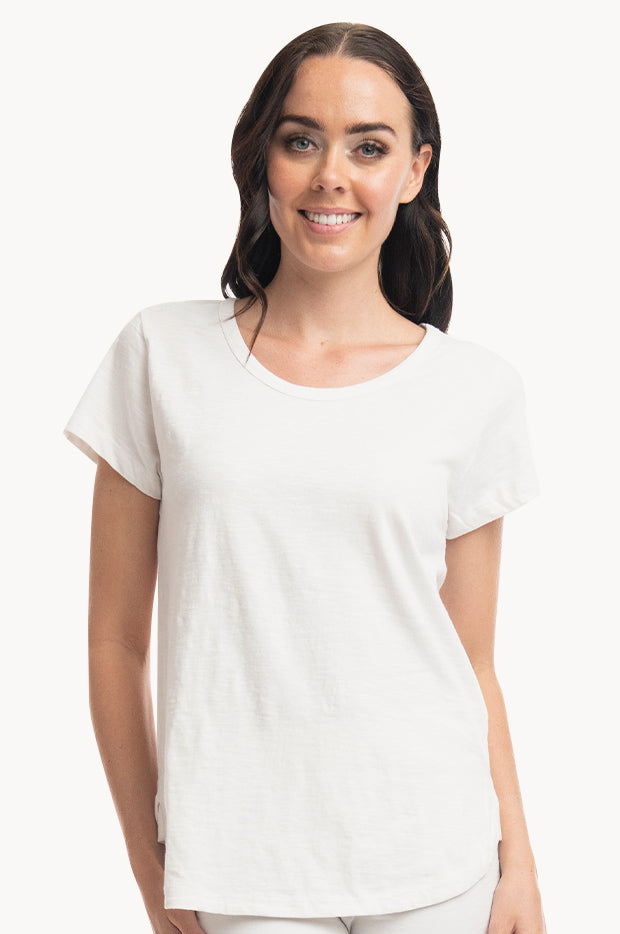 Orientique - Essentials Crew Neck Tee - White | Swimwear Galore AU