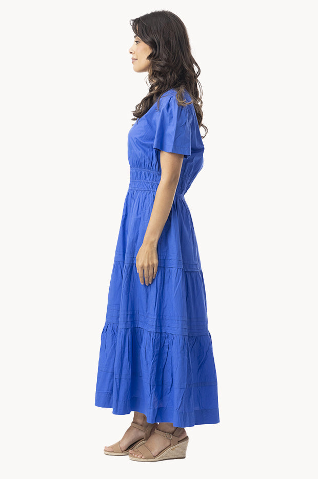 Orientique - Essentials Poplin Maxi Dress - Blue | Swimwear Galore AU