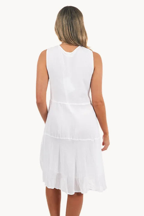 Orientique - Essentials Sleeveless Pocket Dress - White | Swimwear ...