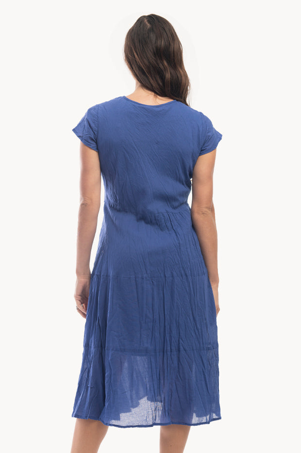 Orientique - Essentials Short Sleeve Pocket Dress - Navy | Swimwear ...