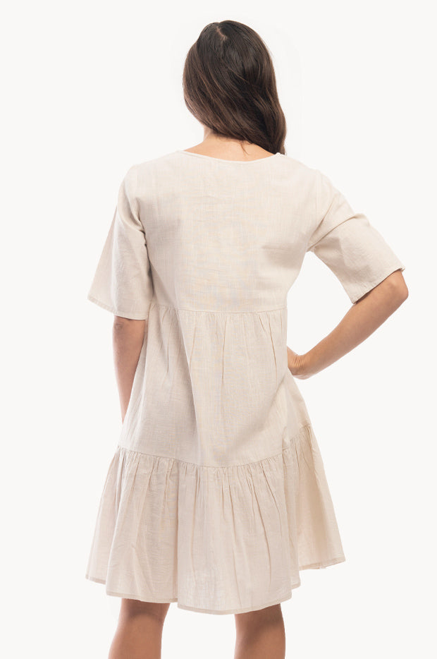 Orientique Essentials Layered Dress Sand | Swimwear Galore AU