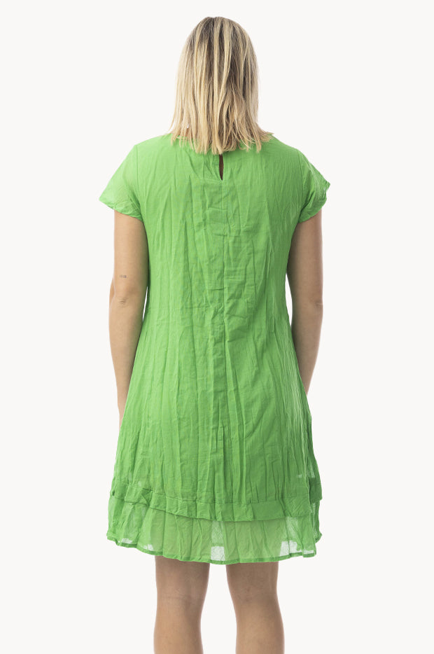 Orientique - Essentials Gauze Frill Hem Dress - Green | Swimwear Galore AU
