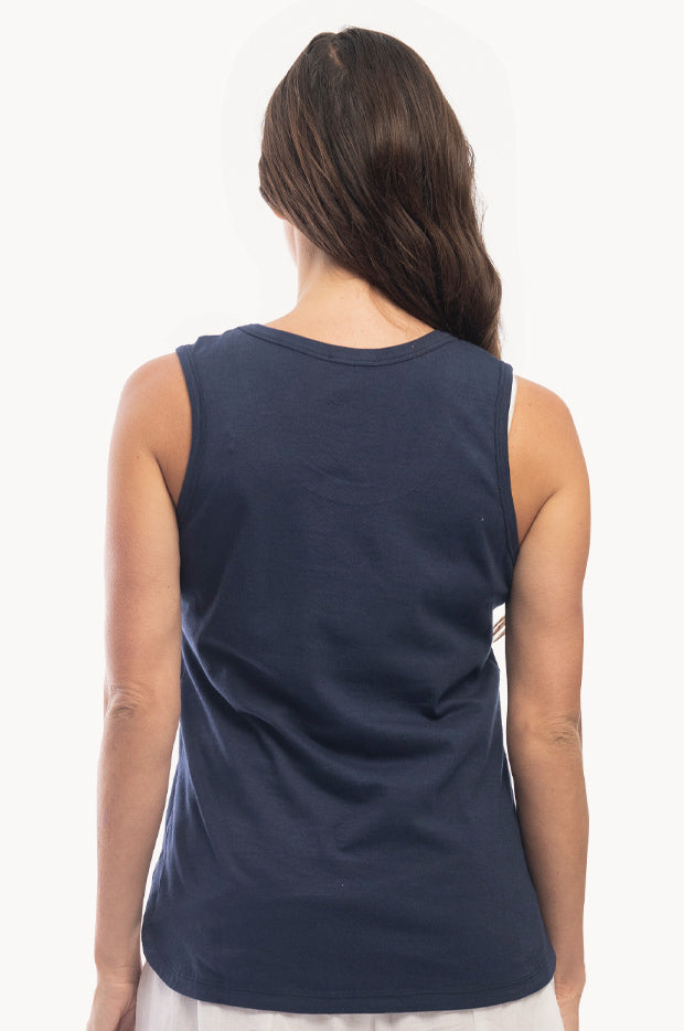 Orientique - Essentials Tank - Navy | Swimwear Galore AU