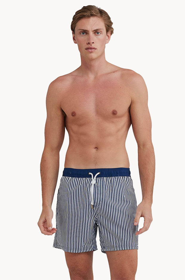 Ortc Clothing Co. - Mens Manly Boardshort - Navy/White | Swimwear Galore AU