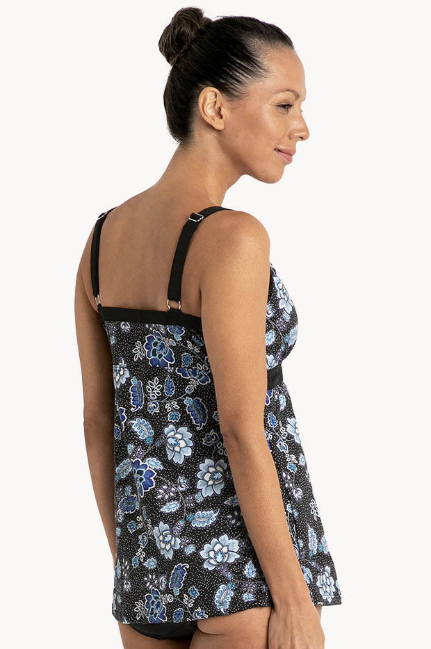 Poolproof - Stardust Swing Tankini Separate - Black | Swimwear Galore AU