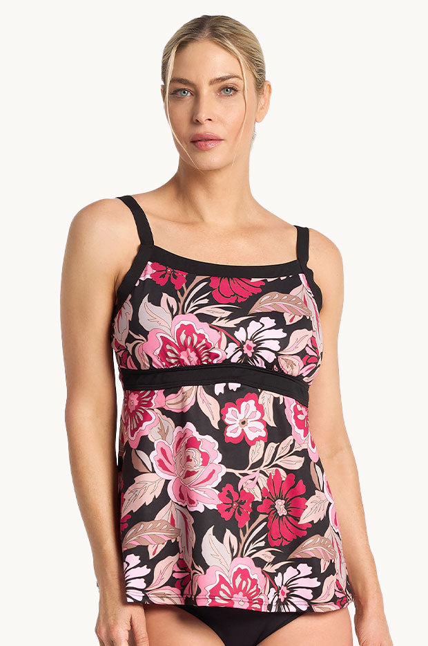 Poolproof - Wisteria Swing Tankini Separate - Black | Swimwear Galore AU