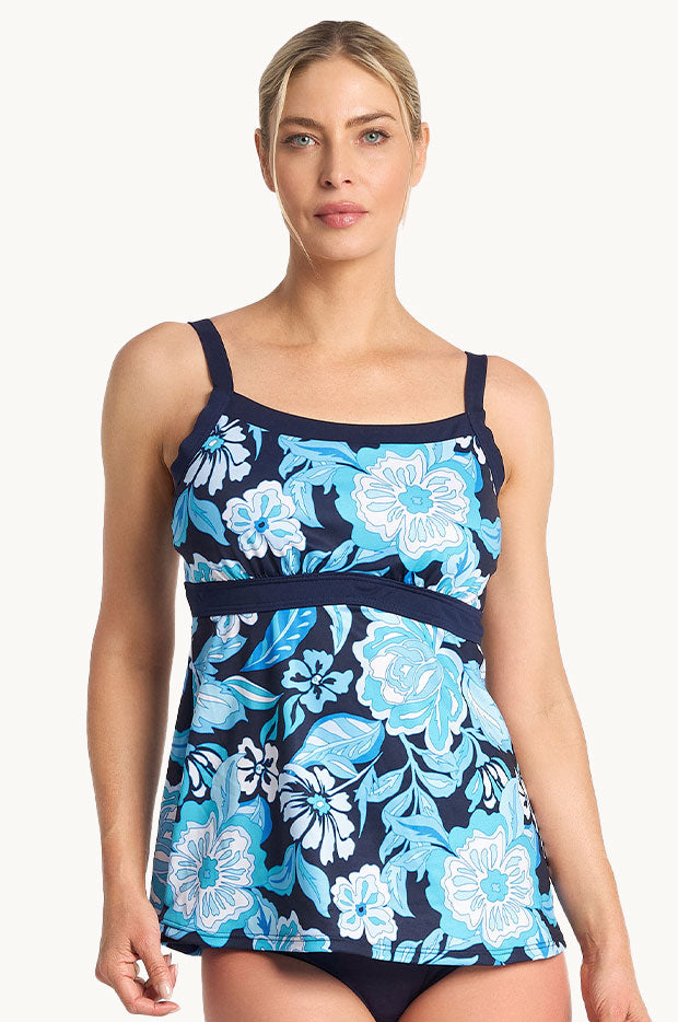 Poolproof - Wisteria Swing Tankini Separate - Navy | Swimwear Galore US