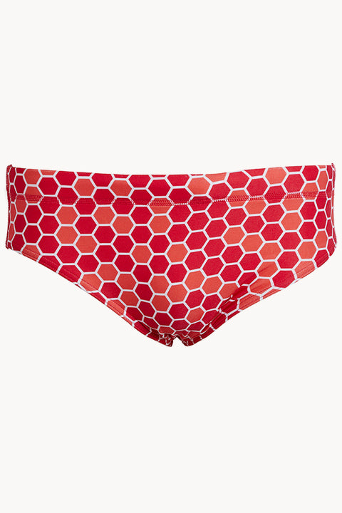 Portsea Slsc Portsea Boys Comp Brief Red | Swimwear Galore AU