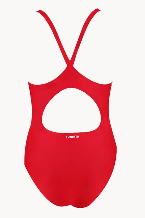 Portsea Slsc - Ladies Portsea S.L.S.C Diamond Back One Piece - Red