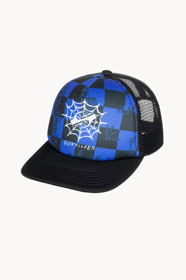 Quiksilver Boys Check Emu Coop Cap Black/Blue | Swimwear Galore AU