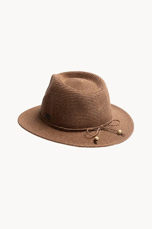 Rigon - Avoca Flexibraid Adjustable Fedora - Rust | Swimwear Galore AU