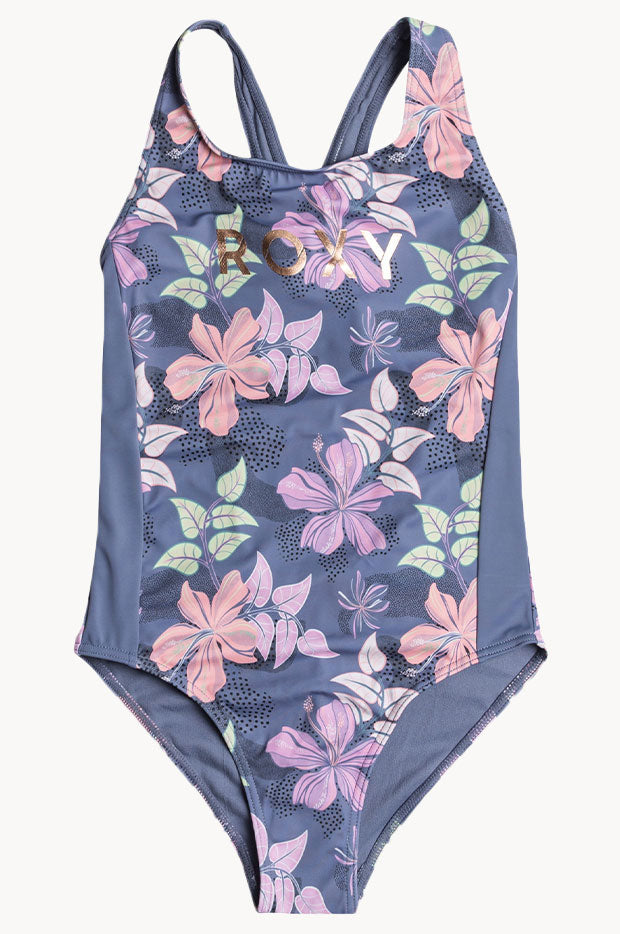 Roxy - Girls Hidden Garden One Piece - Wind | Swimwear Galore AU